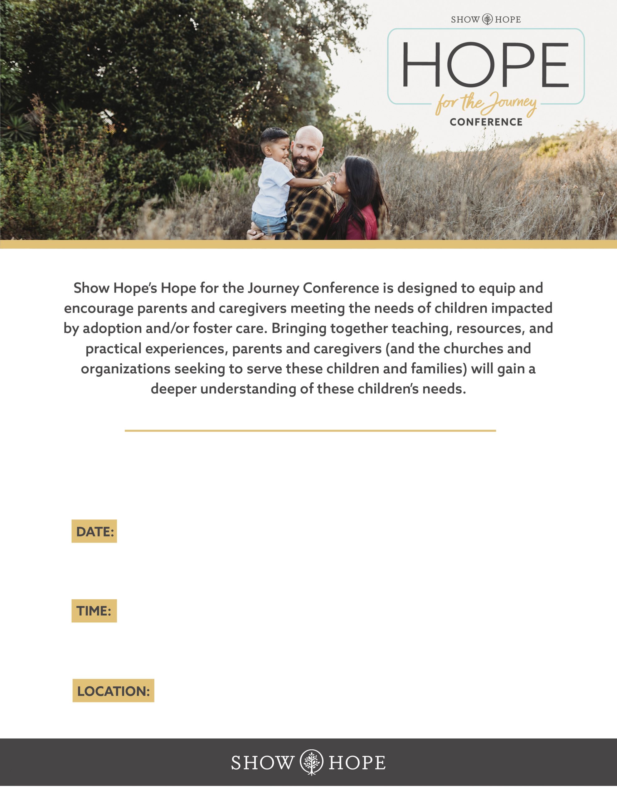 Host Site Marketing Collateral — Show Hope